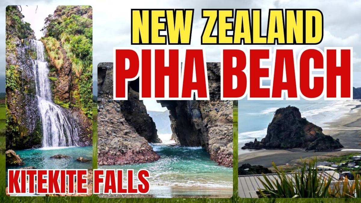 A Day Trip to Piha Beach: Exploring Lion Rock, The Gap & Kitekite Falls